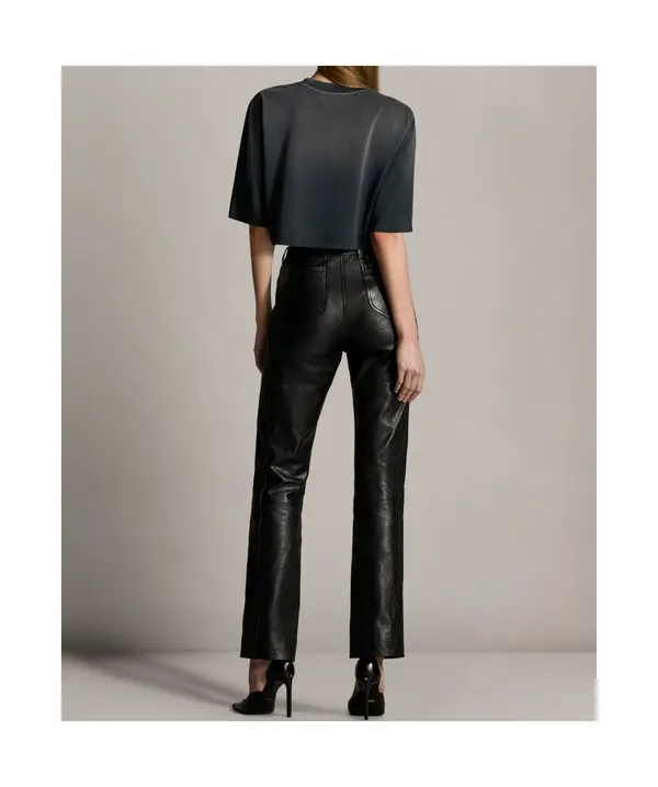 Amiri Cropped Logo T-shirt