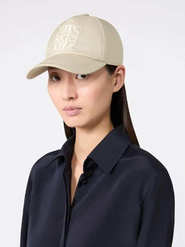 Max Mara Mxasalmone Logo Embroidered Baseball Cap