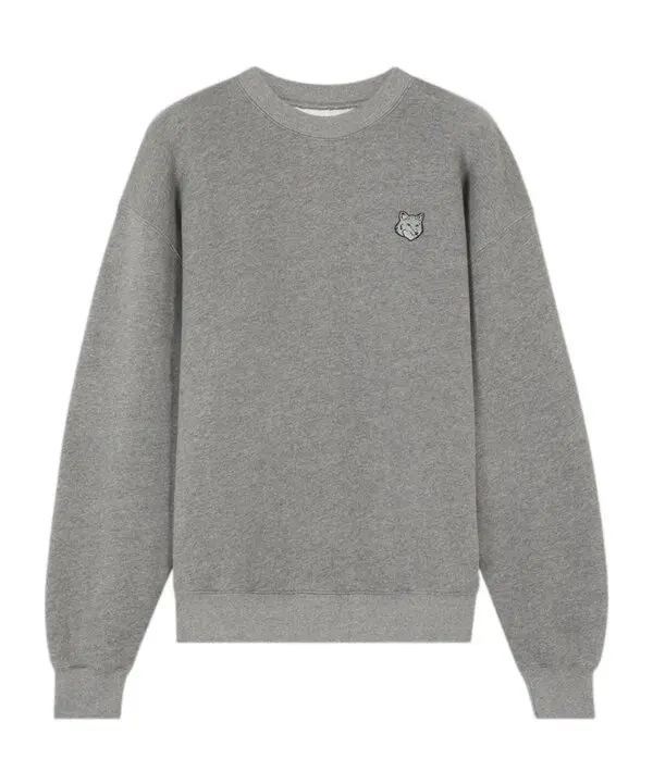 Maison Kitsuné Bold Fox Head Patch Crewneck Sweatshirt