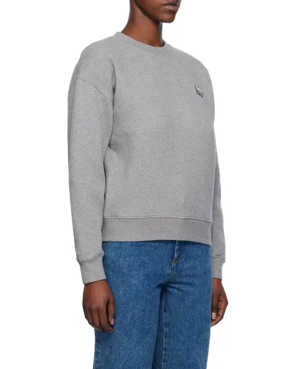 Maison Kitsuné Bold Fox Head Patch Crewneck Sweatshirt