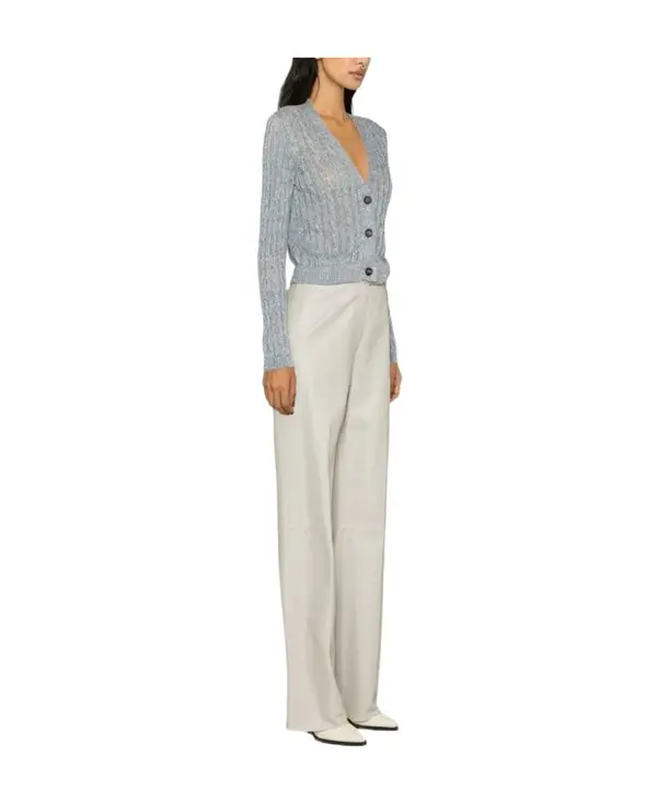 Brunello Cucinelli V-neck Linen Cardigan