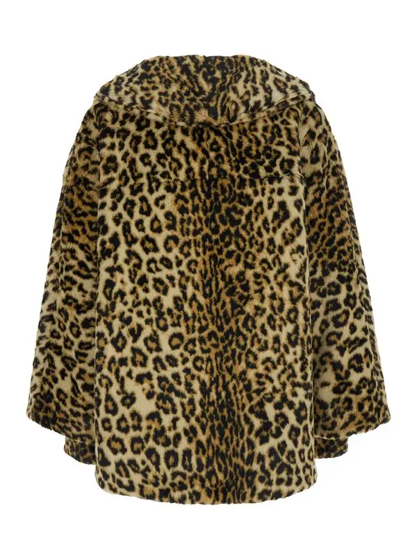 Givenchy Animal-pattern Oversized Coat