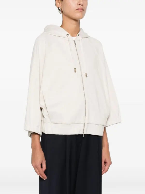 Peserico Hooded Knitted Sweater