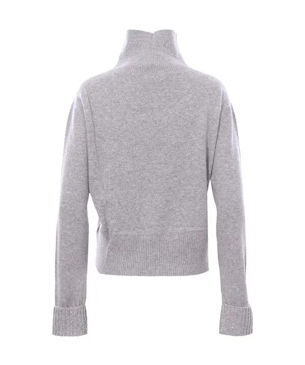 Fabiana Filippi High-neck Knitted Embellished Jumper