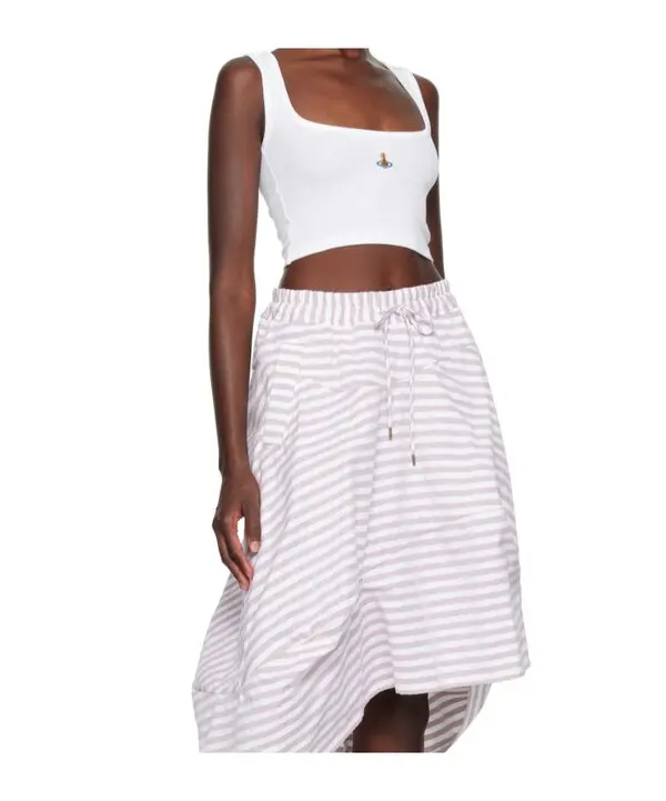 VIVIENNE WESTWOOD Cropped Logo Tank Top - No