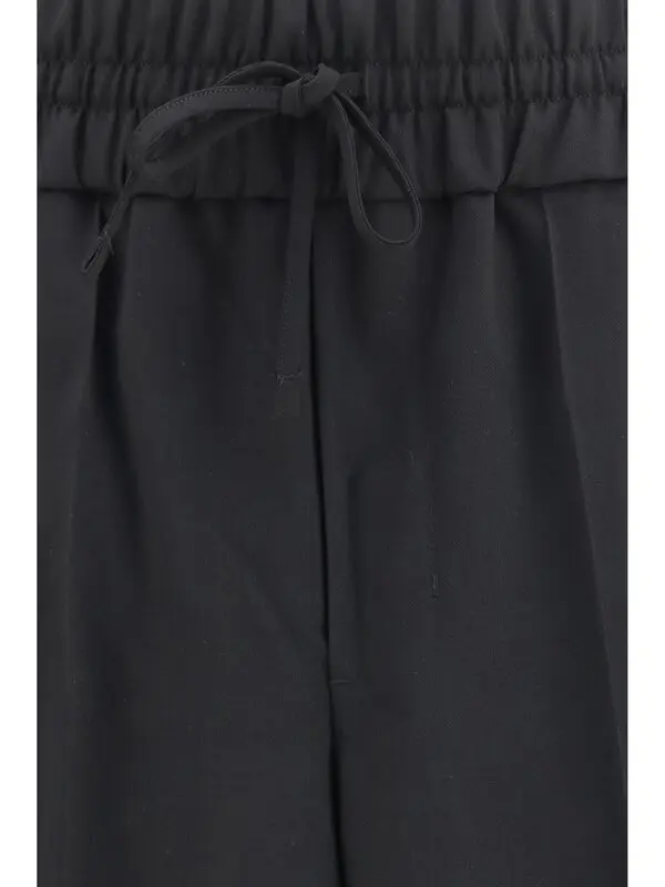 AMI Paris Wool Pants With Elasticated Waist