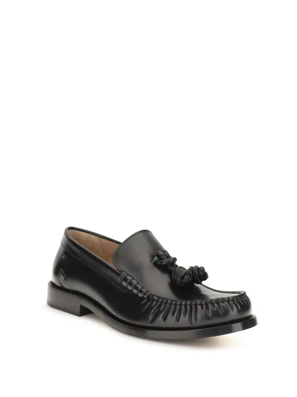 Bottega Veneta Ugo Leather Loafers
