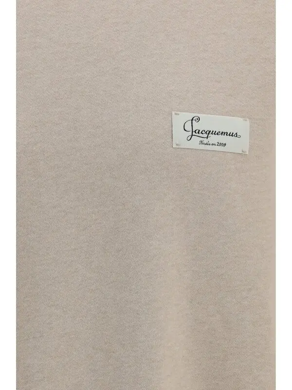 Jacquemus Le Sweatshirt Montaigne Crewneck Sweatshirt - Cream