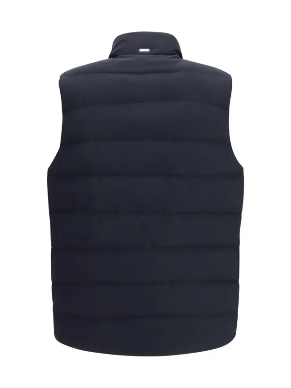 Herno Wool-blend Vest - Blue