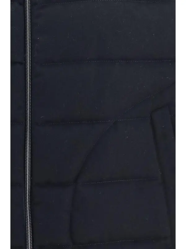 Herno Wool-blend Vest - Blue
