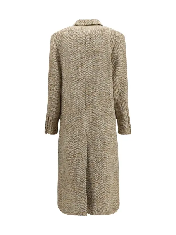 Isabel Marant Étoile Marant Pilda Herringbone Wool-blend Coat