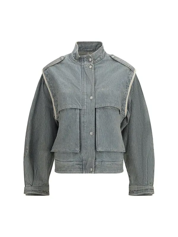 Isabel Marant Étoile Marant Edany Cotton Twill Jacket - Blue