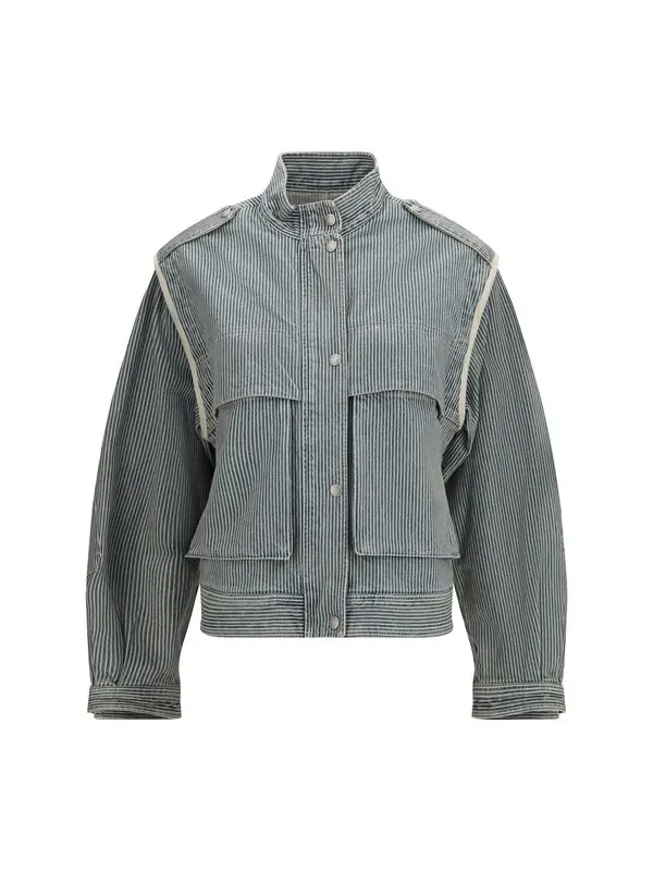 Isabel Marant Étoile Marant Edany Cotton Twill Jacket - Blue