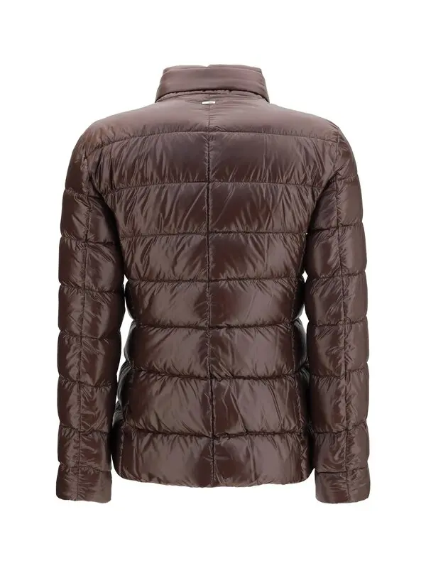 Herno High-neck Padded Jacket - Brown