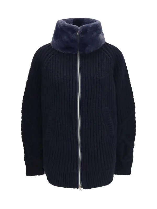 Herno High-neck Fur Jacket