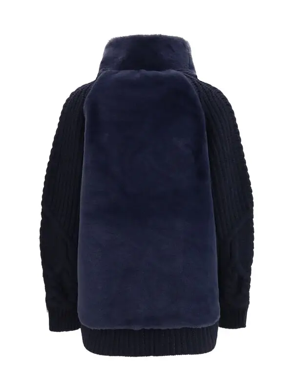 Herno High-neck Fur Jacket
