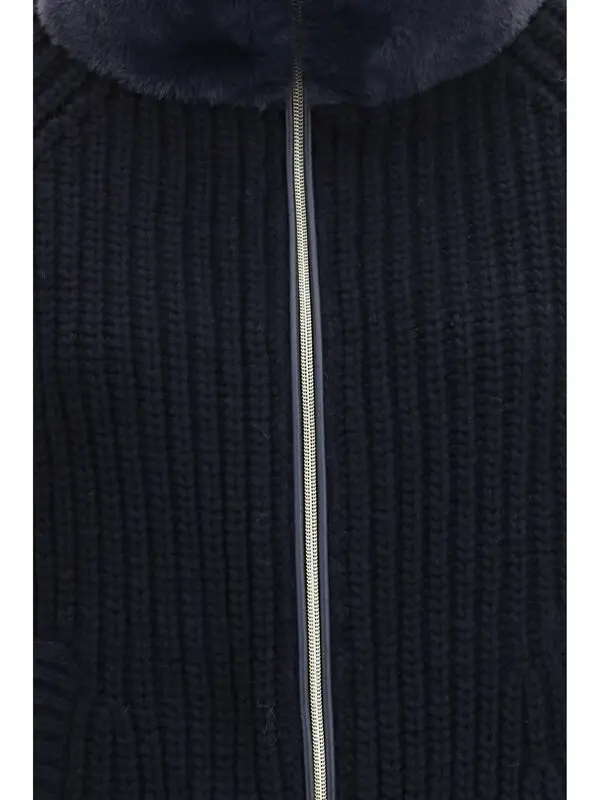 Herno High-neck Fur Jacket