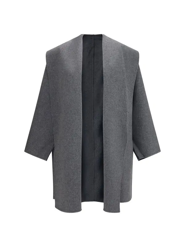 TOTEME Wool Hooded Coat - Gray