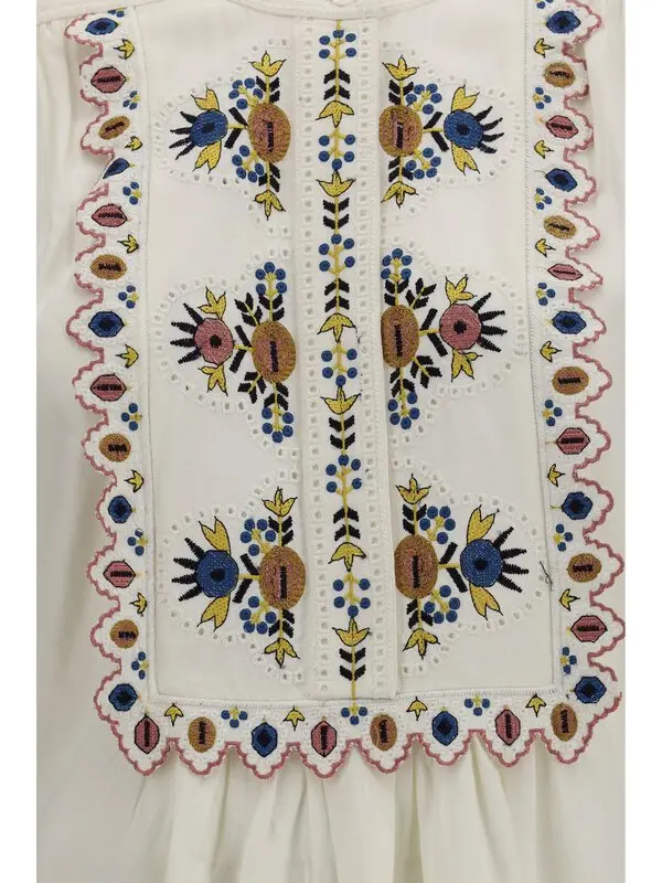 Isabel Marant Étoile Marant Monique Embroidered Top - White