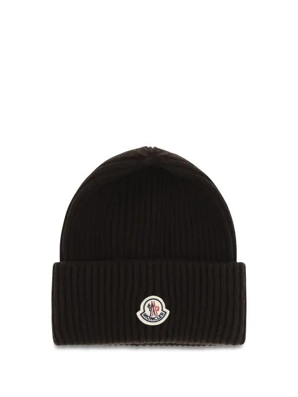 Moncler Wool And Cashmere-blend Beanie - Brown