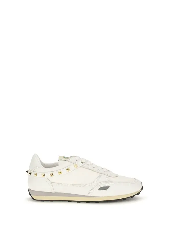 Valentino Garavani Stud Up Sneakers In Leather And Nylon