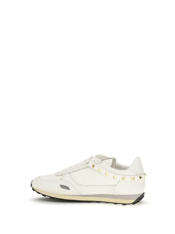 Valentino Garavani Stud Up Sneakers In Leather And Nylon