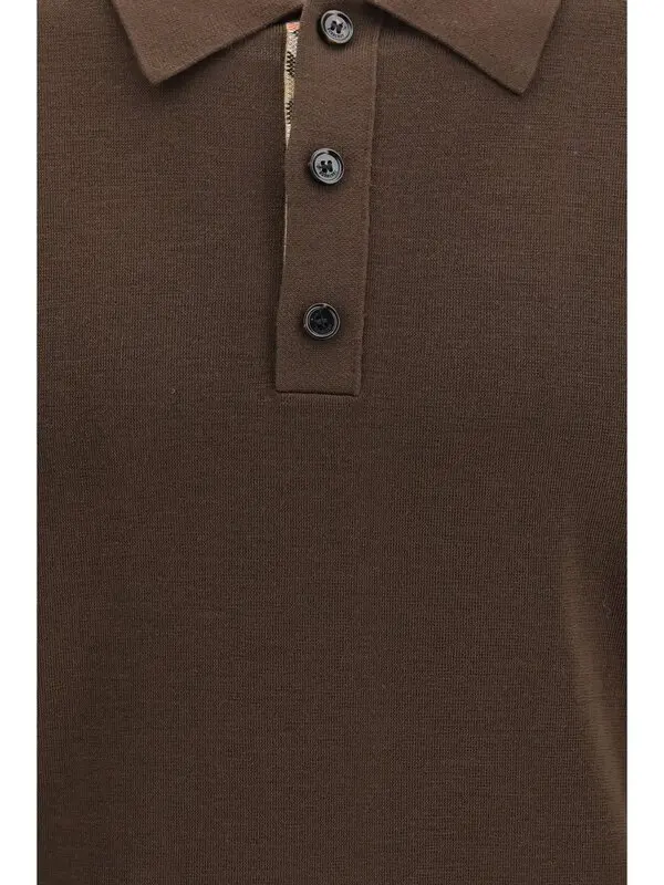 Burberry Long-sleeve Wool Polo