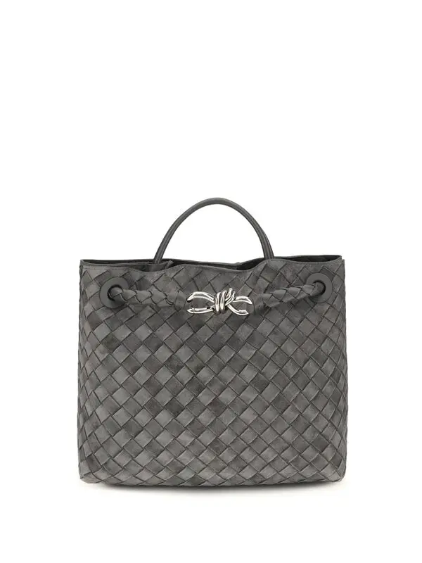 Bottega Veneta Medium Andiamo Handbag - Gray