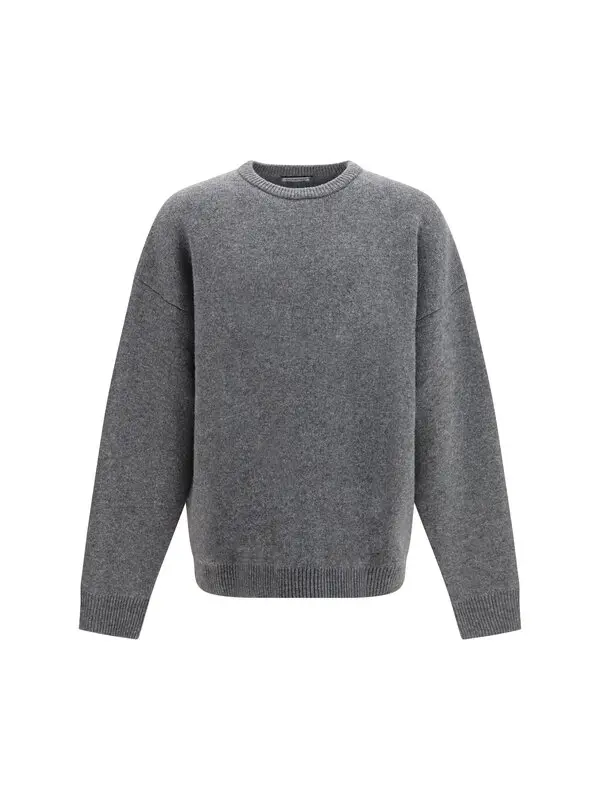 Balenciaga Wool Crewneck Sweater - Gray