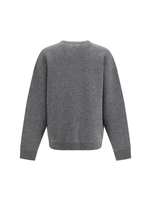 Balenciaga Wool Crewneck Sweater - Gray