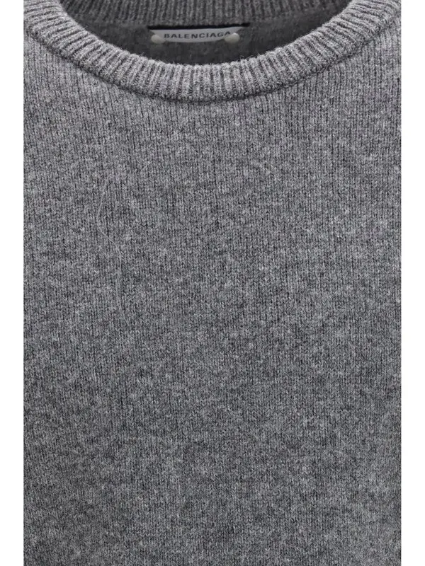 Balenciaga Wool Crewneck Sweater - Gray