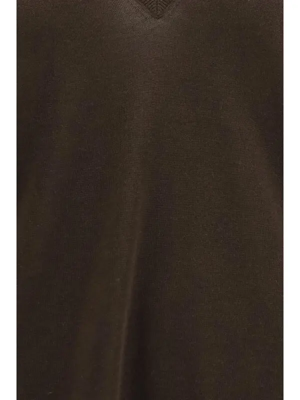 TOTEME V-neck Cashmere-blend Sweater - Brown