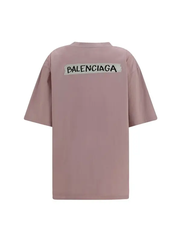 Balenciaga Logo-print T-shirt - Pink