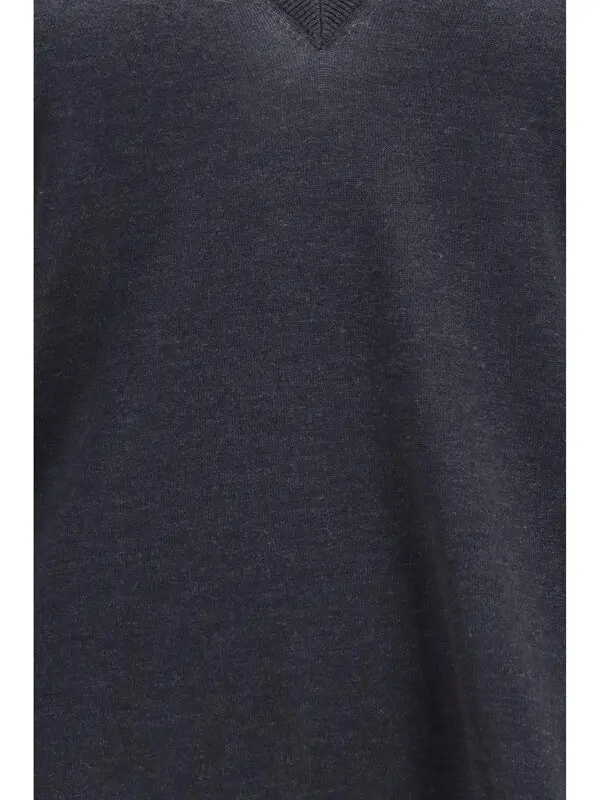 TOTEME V-neck Cashmere-blend Sweater - Gray