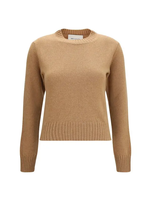 AMI Paris De Coeur Sweater - Brown