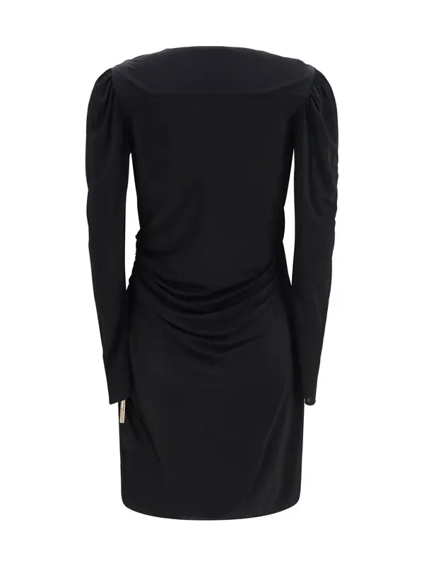 Balmain Draped Jersey Mini Dress