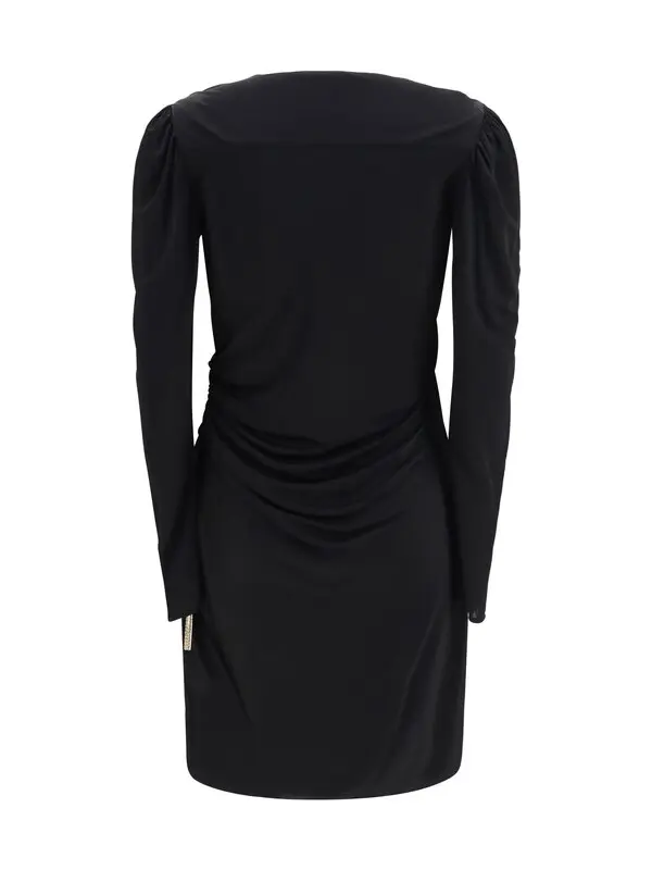 Balmain Draped Jersey Mini Dress