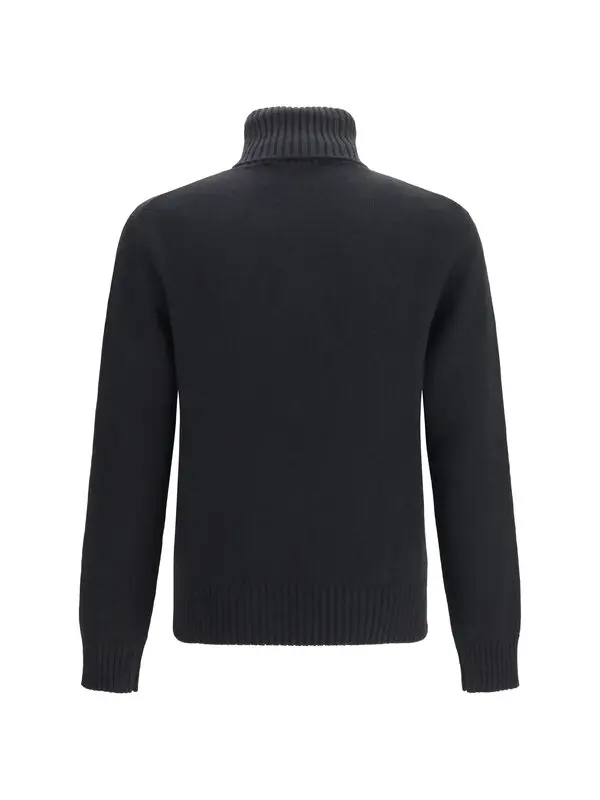 AMI Paris Embroidered Logo High-neck Sweater