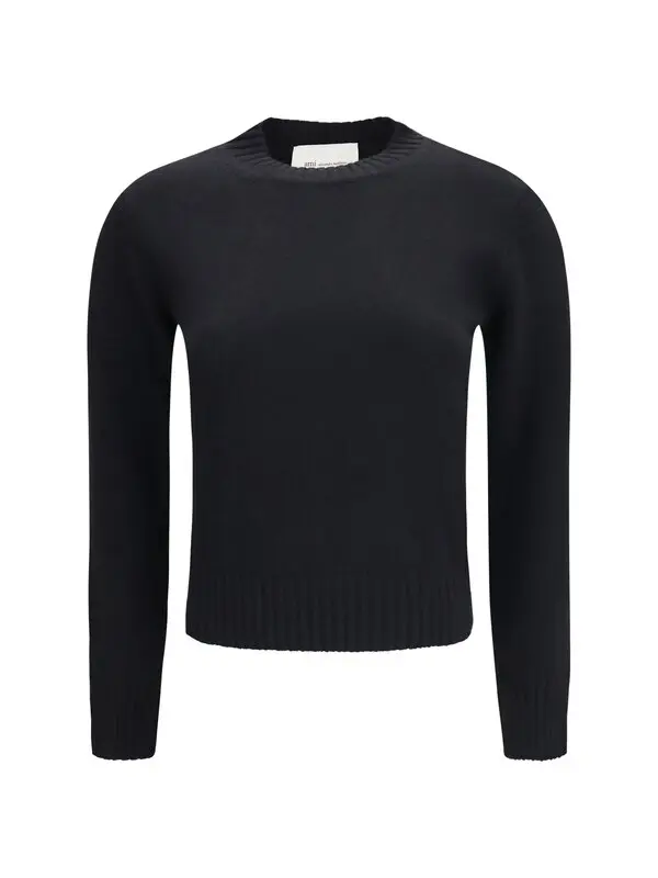 AMI Paris De Coeur Sweater - Black