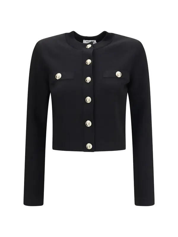 Balmain Round-neck Viscose Cardigan