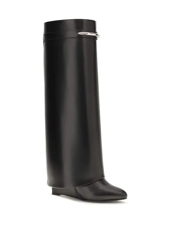 Givenchy Leather Shark Boots - Black