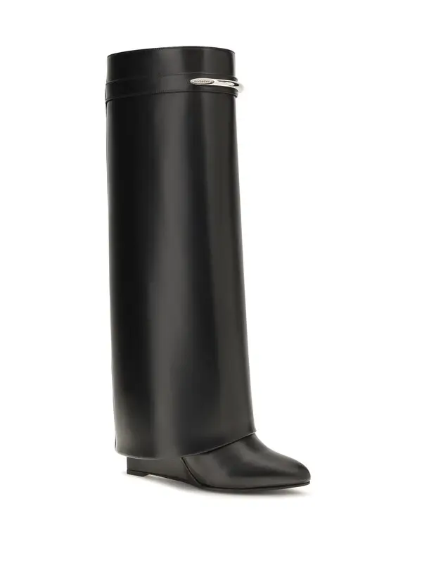 Givenchy Leather Shark Boots - Black