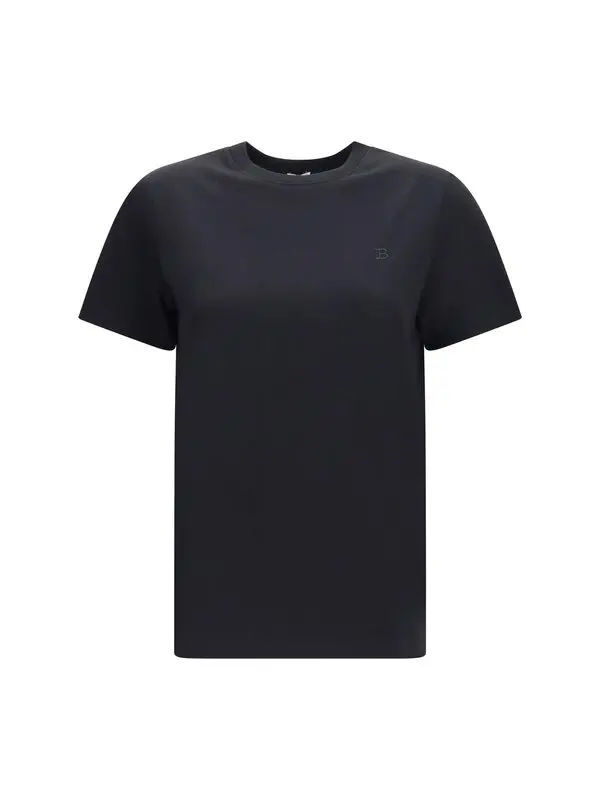 Balmain Embroidered Jersey T-shirt - Black
