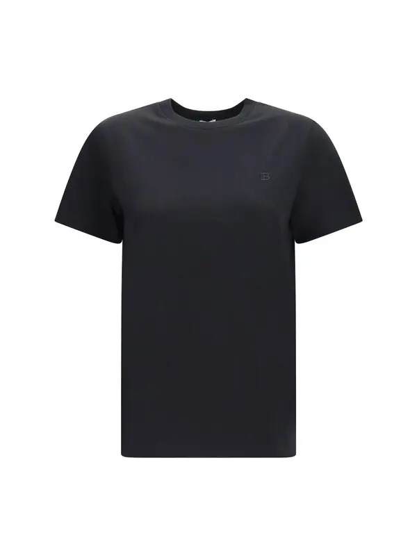 Balmain Embroidered Jersey T-shirt - Black