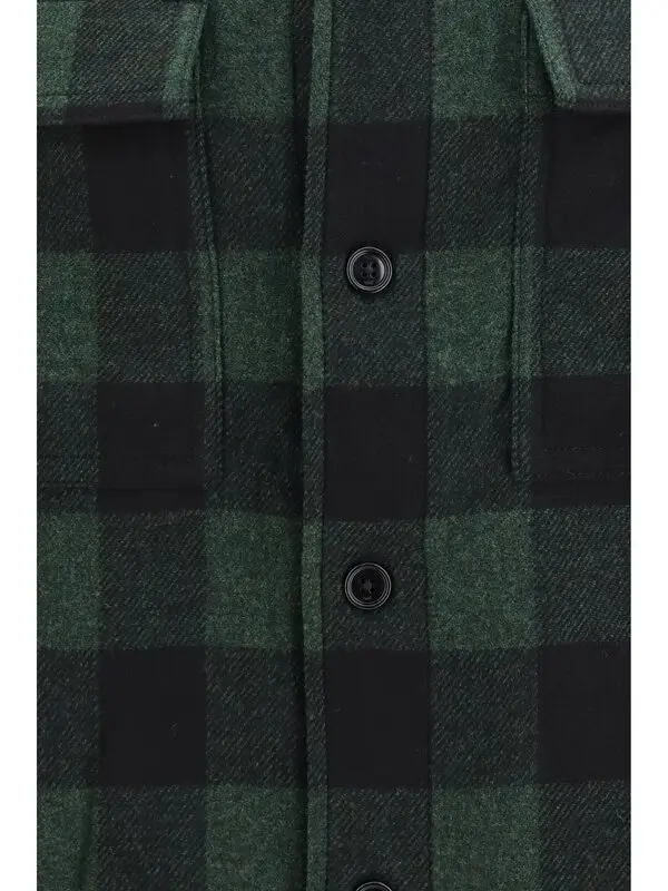 AMI Paris Checked Virgin Wool Shirt