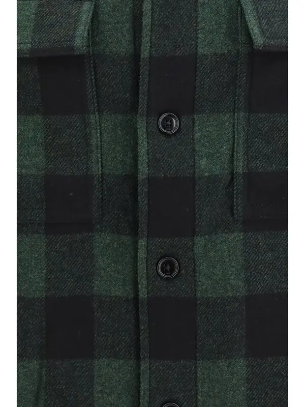 AMI Paris Checked Virgin Wool Shirt