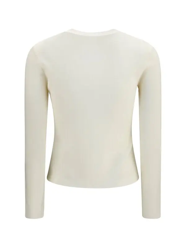 Max Mara Manto Long-sleeve Wool Sweater - White