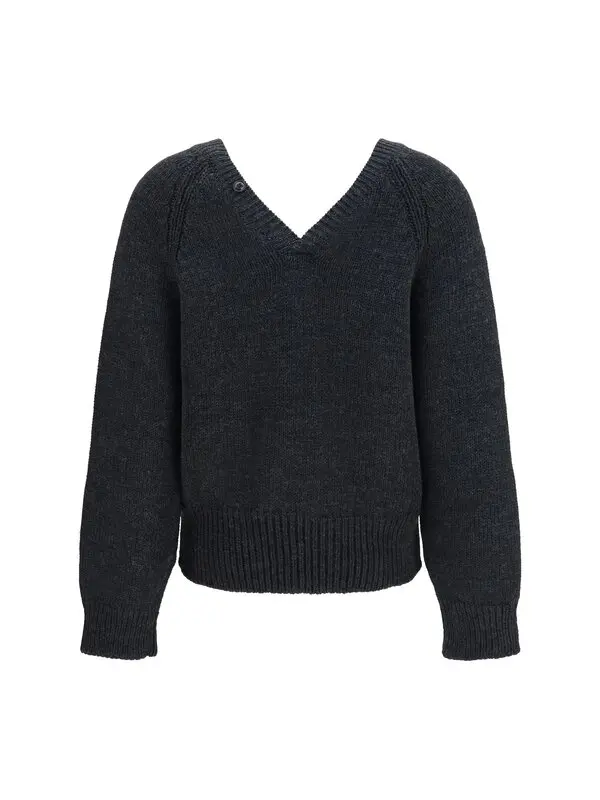 Our Legacy Country Henley Merino Cardigan - Gray