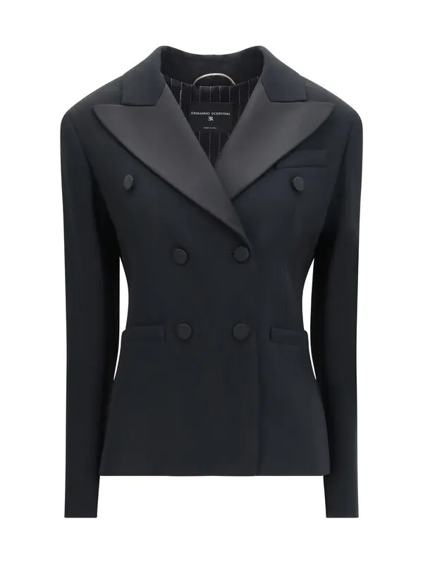 ERMANO SCERVINO Ermanno Scervino Double-breasted Tuxedo Jacket