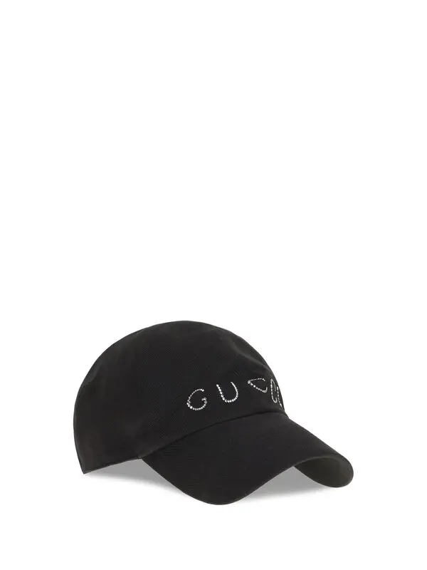 Gucci Rhinestone Logo Baseball Cap